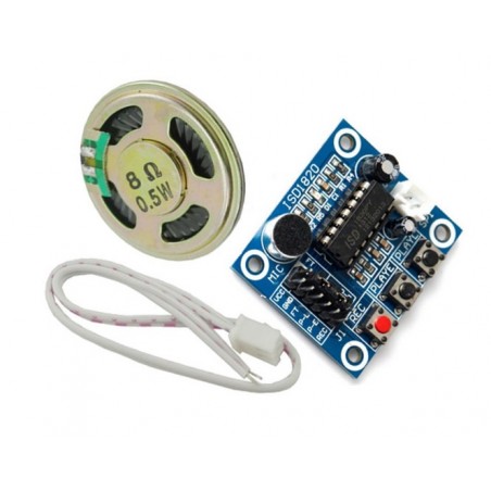 Módulo ISD1820 grabación-reproducción de voz con altavoz y micrófono